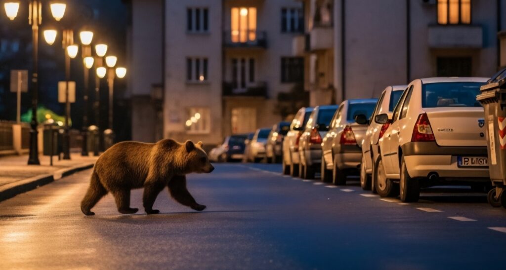 Alertă de urs la Sinaia: Animalul, observat în zona centrală a orașului ...